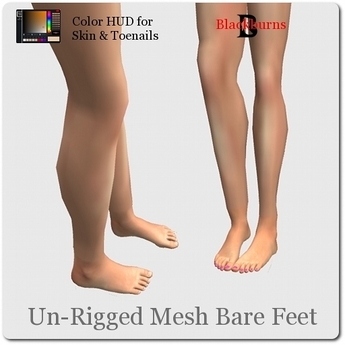 Second Life Marketplace - Blackburns Mesh Bare Feet