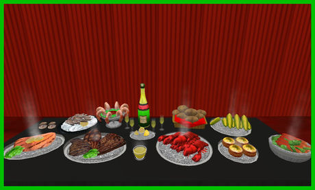 Second Life Marketplace - Premium Seafood Buffet ~Steak - Lobster ...