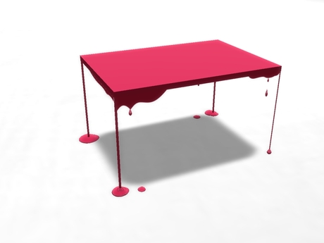 Second Life Marketplace - Dripping Paint Table with Color menu