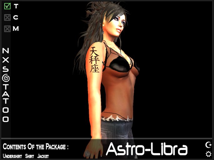 Second Life Marketplace - Astro-Libra Tattoo : : : NXS TATOO