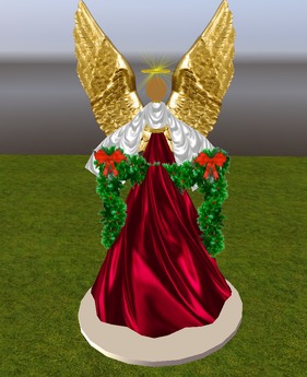 Second Life Marketplace - L&B Rotating Christmas Angel Red