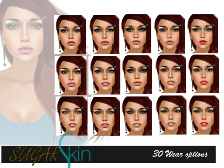 Second Life Marketplace - [ Sugar ] Skins - Glamour Series milky