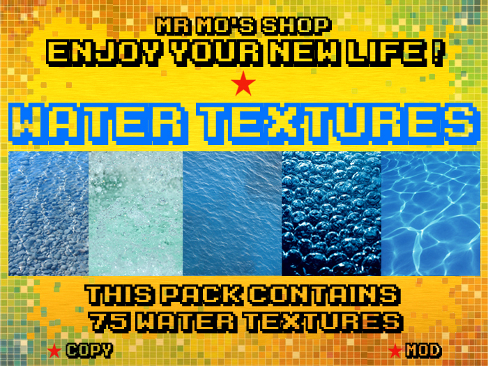 Second Life Marketplace - 75 Water Textures