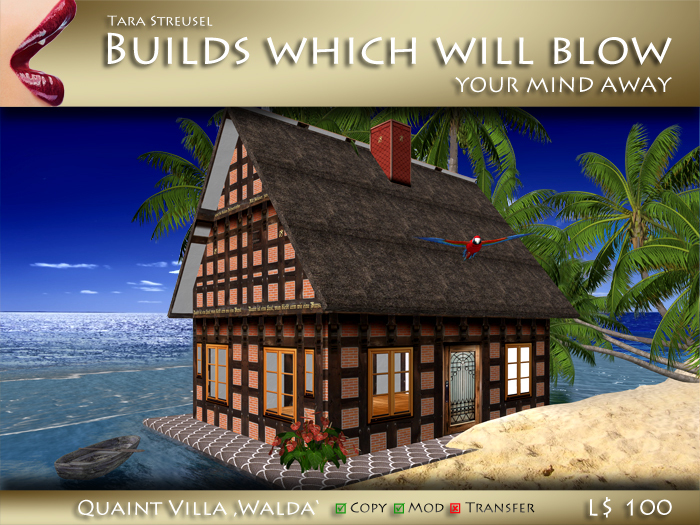Second Life Marketplace - Quaint Villa Walda (14m x 19m) (19 prims)