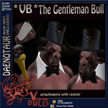 Second Life Marketplace - *VB* Daenotaur - The Gentleman Bull