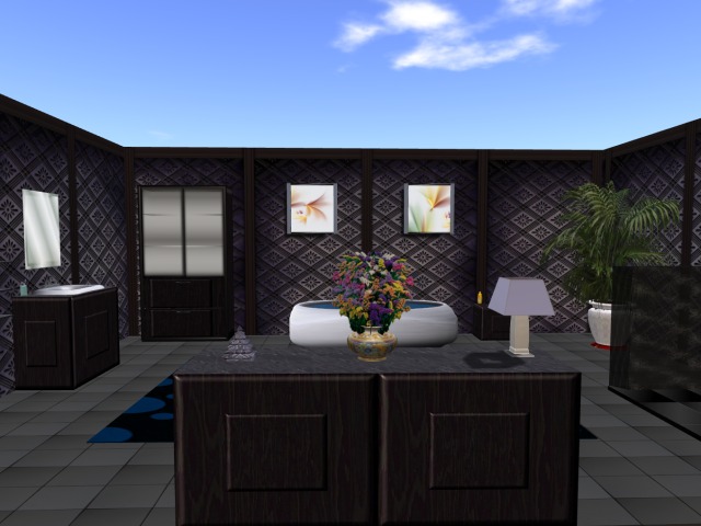 Second Life Marketplace - Dark Brown Bathroom Set - High Quality