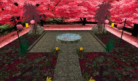 Second Life Marketplace - ~CrimsonStone Creations~Asain Garden Skybox