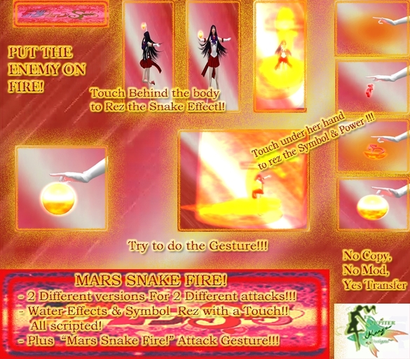 Second Life Marketplace - MARS SNAKE FIRE