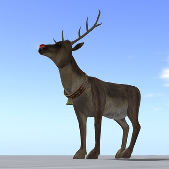 Second Life Marketplace - Rudolf Reindeer - mesh Christmas/sleigh/deer ...