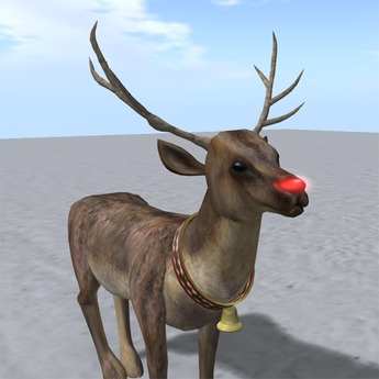 Second Life Marketplace - Rudolf Reindeer - mesh Christmas/sleigh/deer ...