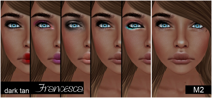 Second Life Marketplace - .la petite morte. francesca dark tan M2