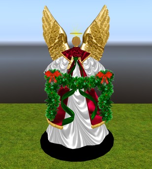 Second Life Marketplace - L&B Rotating Christmas Angel Red