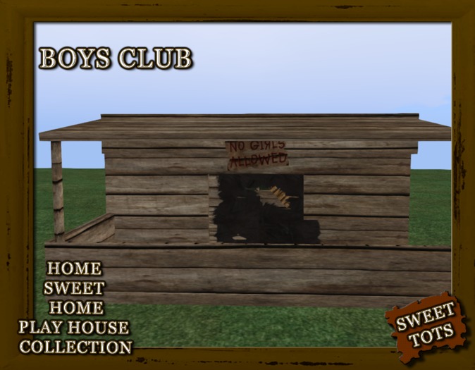 Second Life Marketplace - Home Sweet Home Playhouse Collection ~ Boys ...