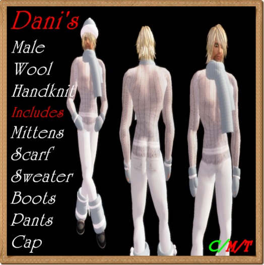 Second Life Marketplace - *Dani's* Male Wool Handknit