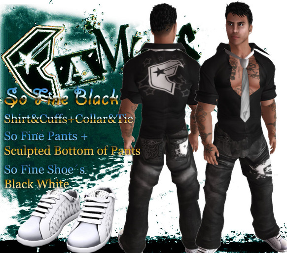 Second Life Marketplace - ***FaMouS***So Fine Outfit Black