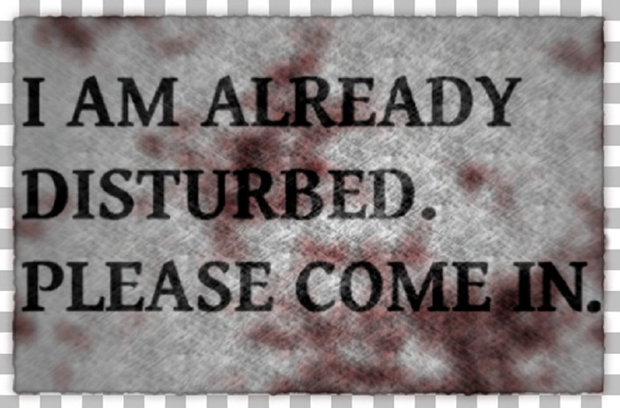 Second Life Marketplace - "Already disturbed" doormat / door sign, Full ...