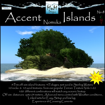 Second Life Marketplace - ACCENT ISLANDS NO 8 Nomuka from ***MnM Designs***