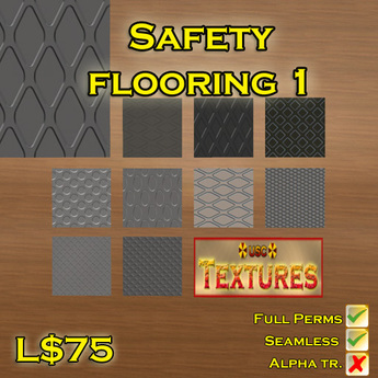Second Life Marketplace - USC Textures - Safety Flooring 1