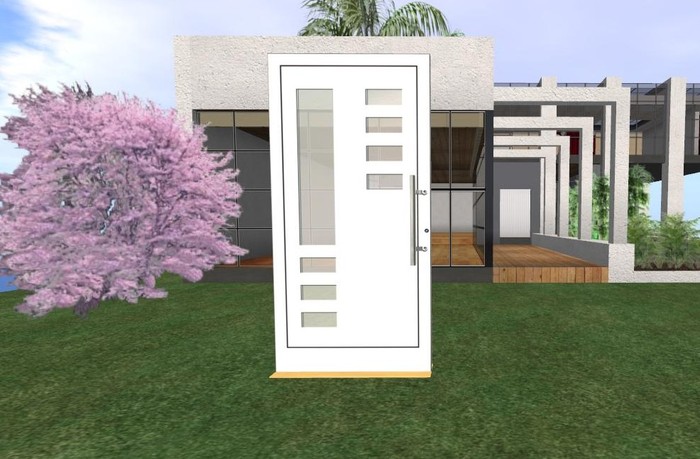 Second Life Marketplace - Modern Door - Modern Glass Door - Copy Mod ...