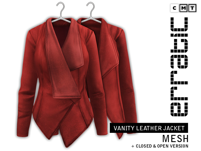 Second Life Marketplace - erratic / vanity - leather jacket / red