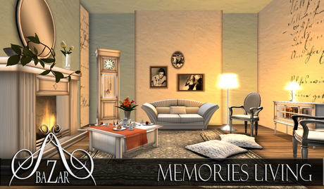 Second Life Marketplace - OUTLET ~BAZAR~ Memories Living room (PG VERSION)