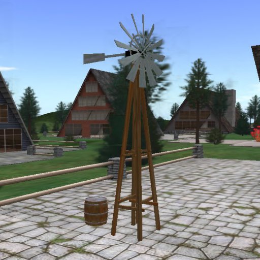 Second Life Marketplace - Windmill, Water tower and water barrel
