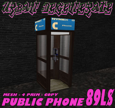 Second Life Marketplace - PUBLIC PHONE