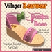 Second Life Marketplace - (Villager Bearwear Denim Rose Wedge Sandals)
