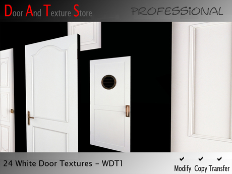 Second Life Marketplace - Door and Texture Store Premium White Door ...