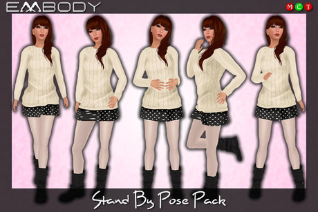 Second Life Marketplace - Embody 25 Model Pose MegaPack F STAND
