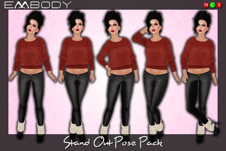 Second Life Marketplace - Embody 25 Model Pose MegaPack F STAND