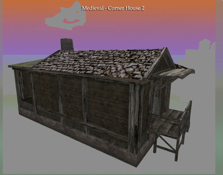 Second Life Marketplace - Medieval Corner House 2