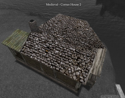 Second Life Marketplace - Medieval Corner House 2