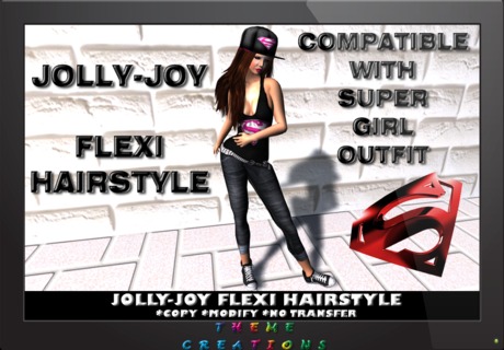 Second Life Marketplace - JOLLY-JOY REDDISH DARK BROWN FLEXI HAIR
