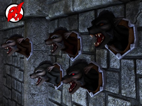 Second Life Marketplace - Mounted Werewolf Heads