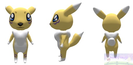 Second Life Marketplace - Renamon Shoulder Pet