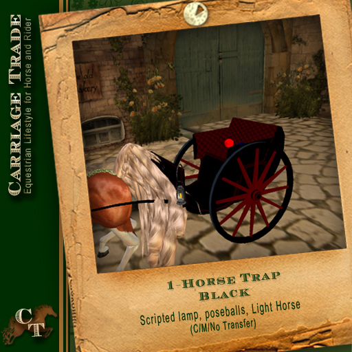 Second Life Marketplace - 1-horse Trap for Water Horse LH Avatar black