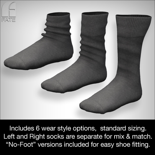 Second Life Marketplace - FATEwear Sock - Ben - Void