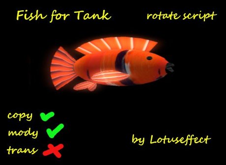 Second Life Marketplace - Fish for Tank, orange