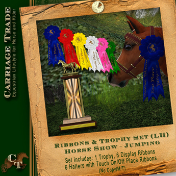 Second Life Marketplace - Ribbon & Trophy Set LH Water Horse Avatar ...