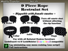 Second Life Marketplace - Restraint Set #8. 9 piece rope with rip and ...