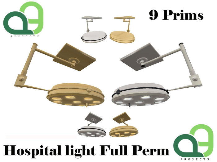 Second Life Marketplace Hospital Light Sculpt Full Perm Boxed