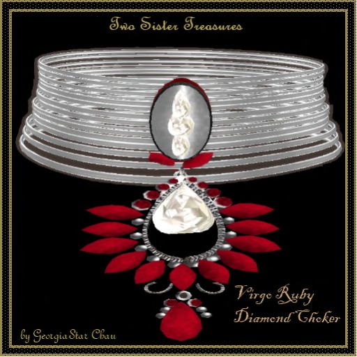 Second Life Marketplace - TST Virgo Ruby Diamond Choker