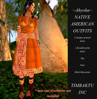 Second Life Marketplace - Timbaktu Inc- Ahyoka Native American Female ...