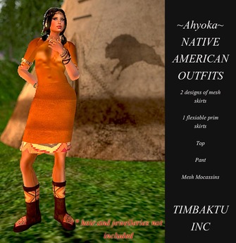 Second Life Marketplace - Timbaktu Inc- Ahyoka Native American Female ...