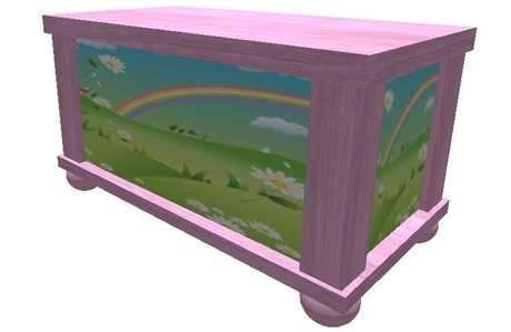 Second Life Marketplace - H.Homes ~ Pink Toy Box with Open / Close Lid ...