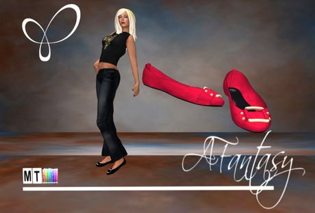 Second Life Marketplace - AFantasy Shiny Color Change Ballerina Flats ...