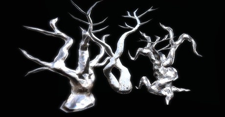 Second Life Marketplace - Silver crystalline trees - for fantasy or sci ...