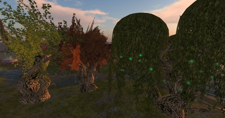 Second Life Marketplace - Woodland trees - includes a willow, an ivy ...