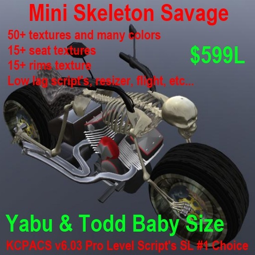 Second Life Marketplace - Mini Skeleton KCPACS v6.03 Savage (Yabu ...